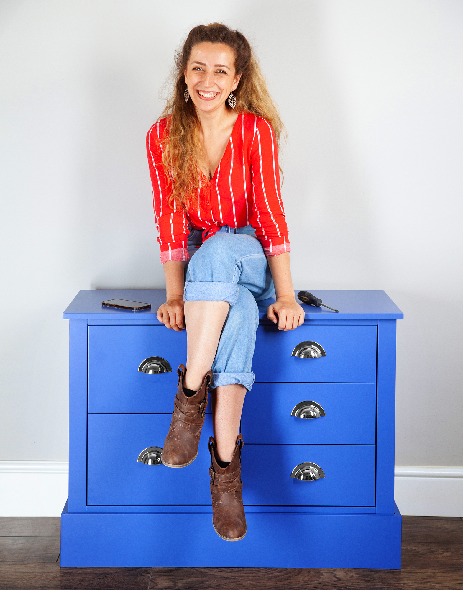 Blue Drawer Unit - Jali Gallery