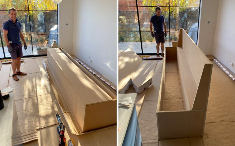 Creating Custom Bench Seating with MDF Shapes - Jali Blog