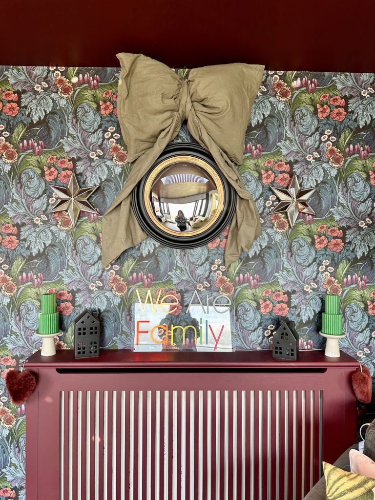 Red Bespoke Radiator Cover - Jali Gallery